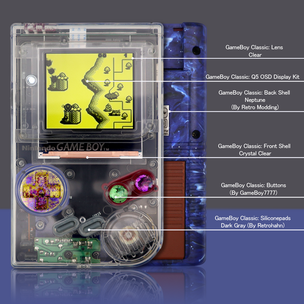 GameBoy Classic / Q5 OSD Mod / By Noodles_Mods – Retrohahn